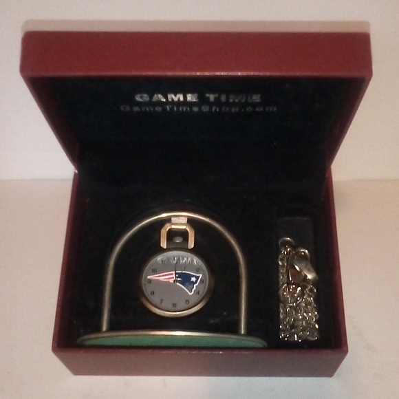 Game Time | Accessories | 204 New England Patriots Pocket Watch With ...
